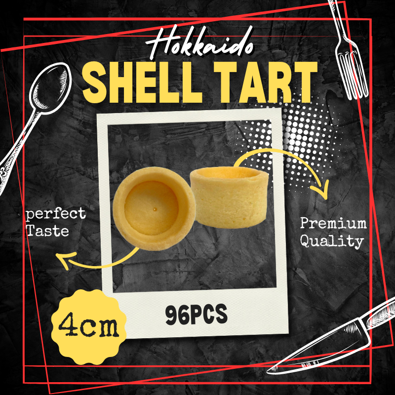 96pcs Shell Tart Hokkaido 4cm Tart Shell Rangup Shell Mini Harga Borong ...