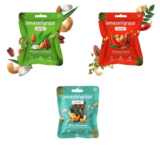AMAZIN' GRAZE NUT MIX ASSORTED FLAVORS 30G | Shopee Malaysia