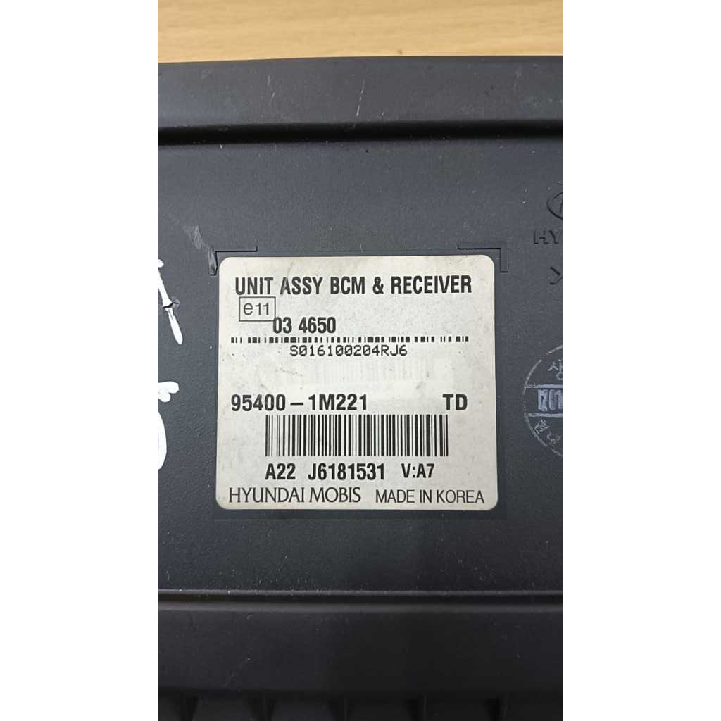 KIA FORTE Body Control Unit ( BCM ) 95400 - 1M221 ORIGINAL | Shopee ...