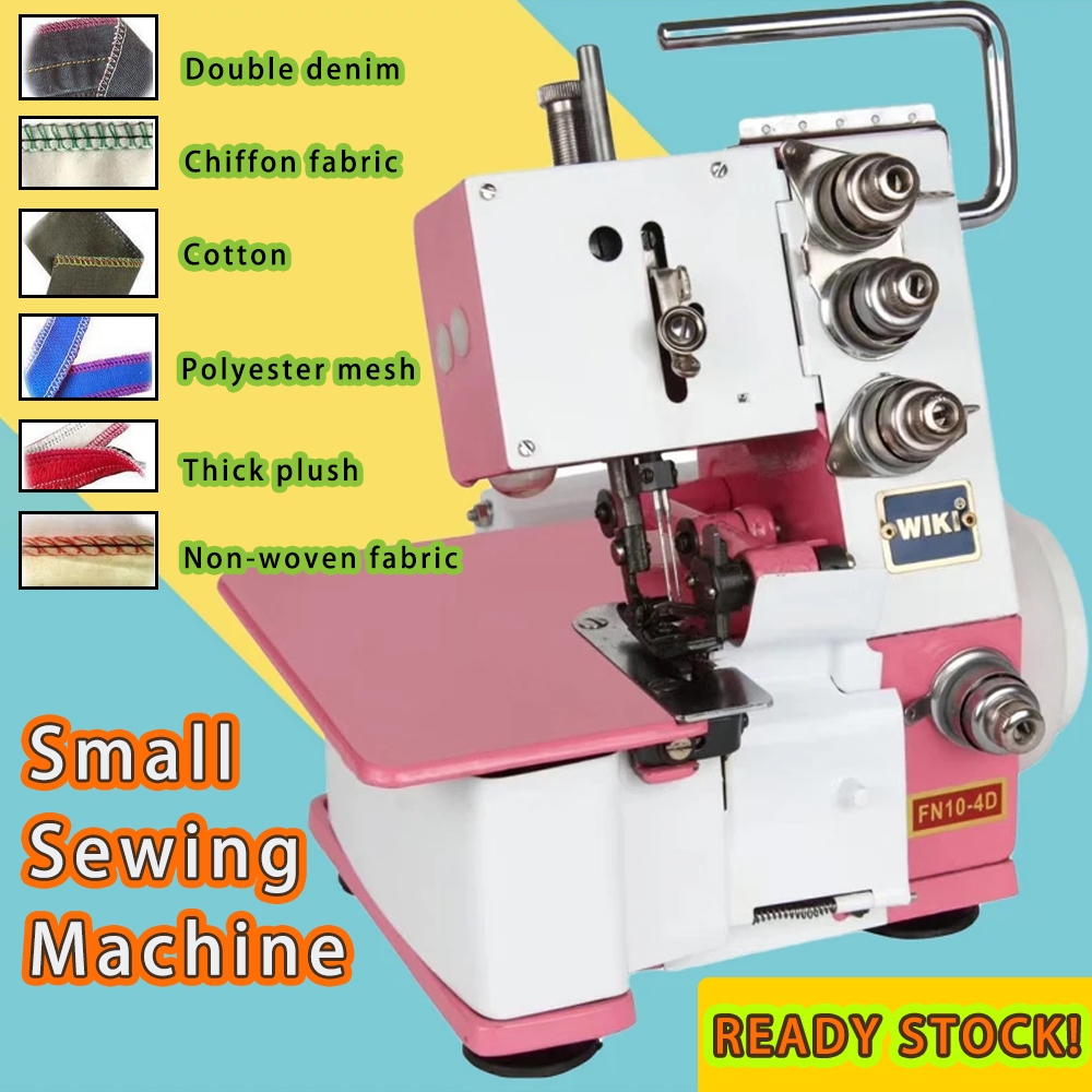 Mesin jahit tepi Mini sewing machine portable 220v 100w High speed 2 ...