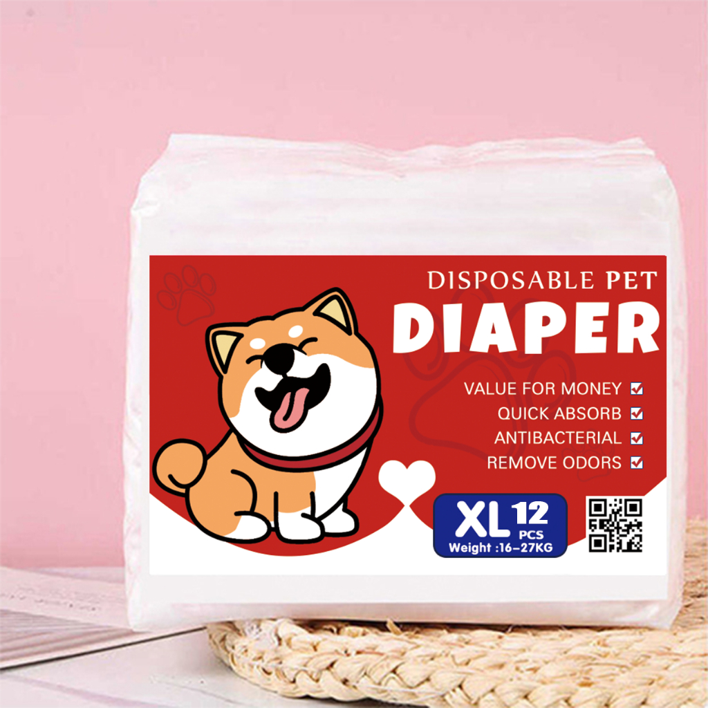 Pet Diaper XXS-XL Pet Dog and Cat diaper Comfortable and absorbable pet ...
