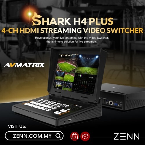 【READY STOCK】🦈🦈AVMATRIX Shark H4/H4 PLUS 4-Channel HDMI Video Switcher ...