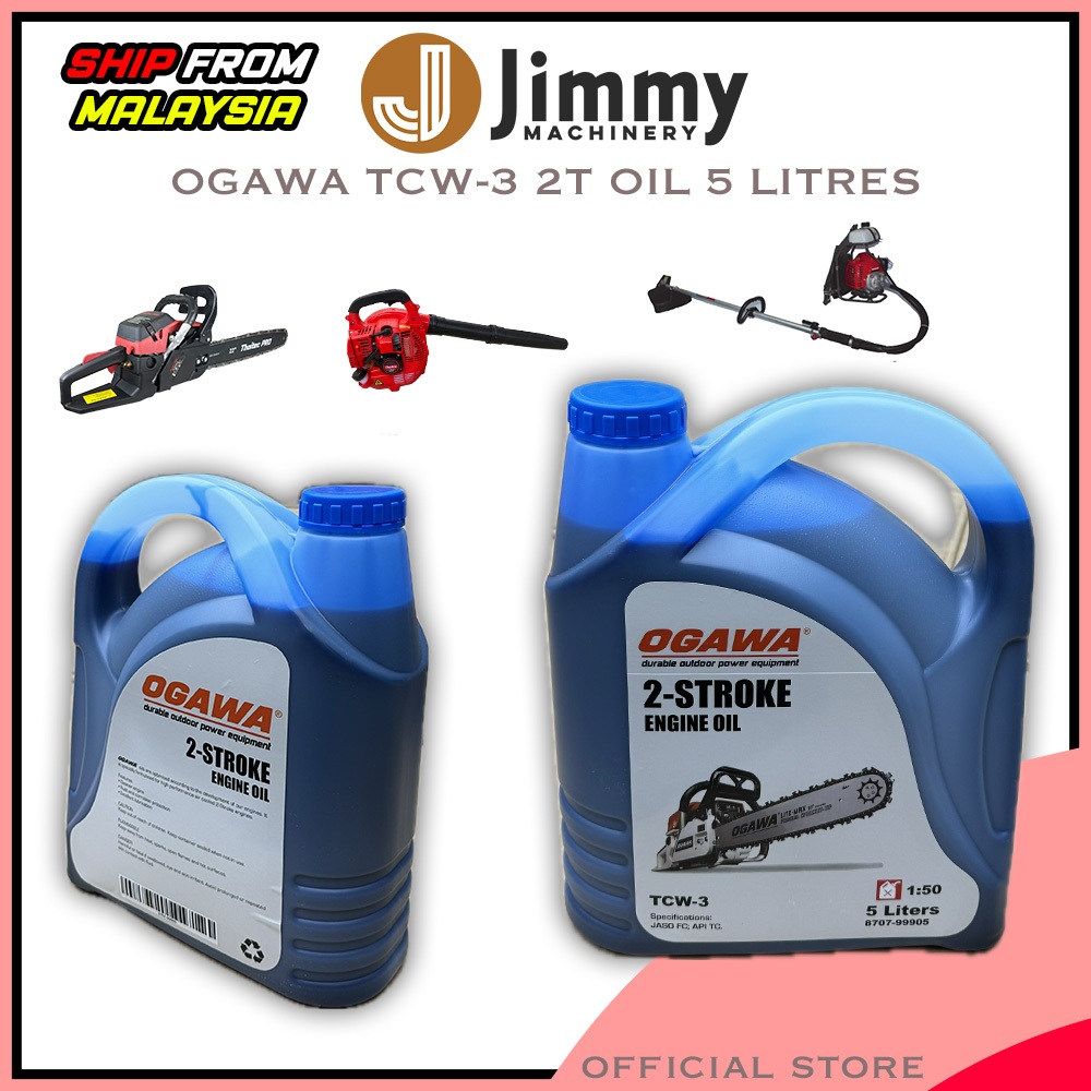 OGAWA Lubricant Minyak 2t Oil 5 Litres TCW-3 2 Stroke 2T Oil Chain Saw ...