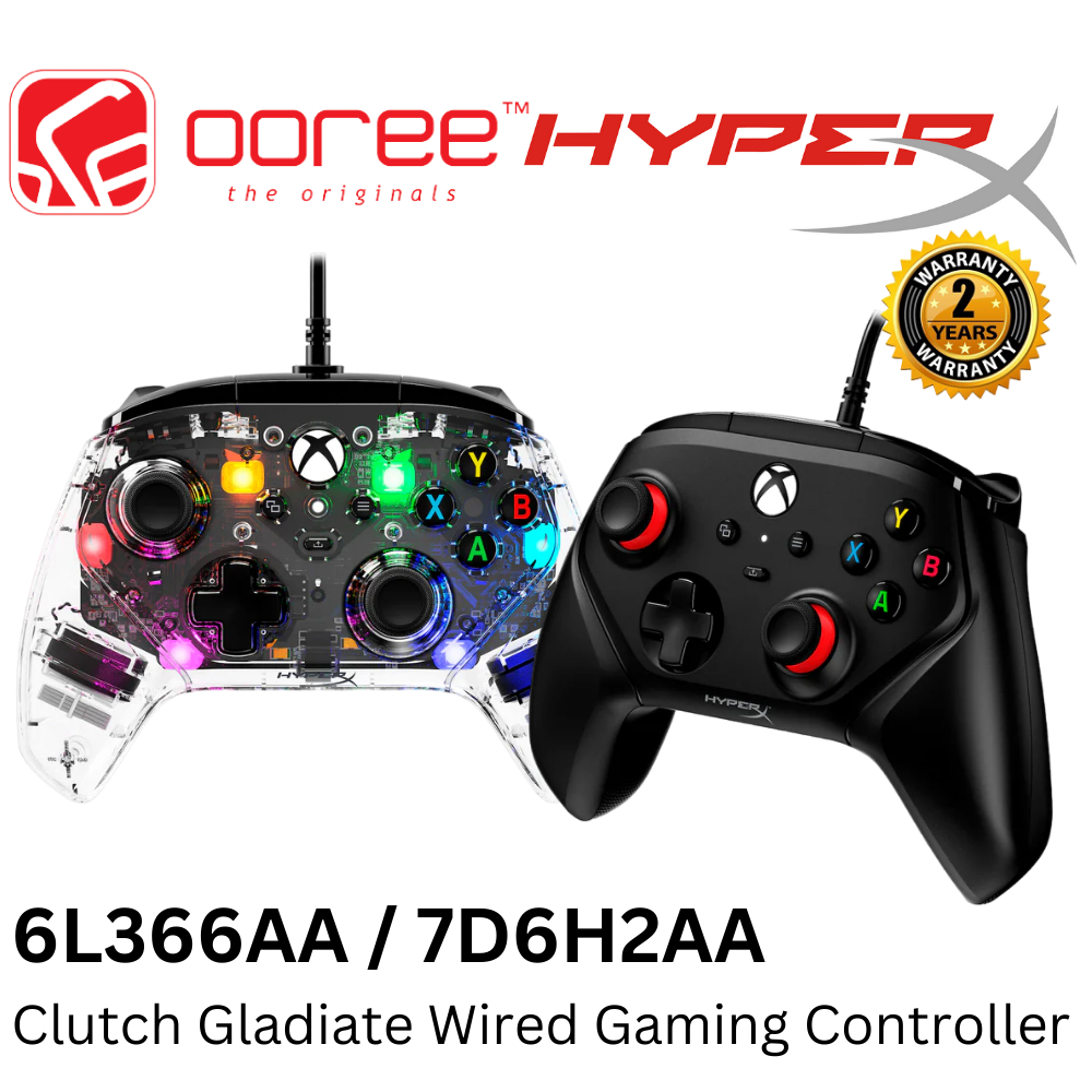 HYPER-X HYPERX CLUTCH GLADIATE WIRED GAMING CONTROLLER WITH XBOX ...