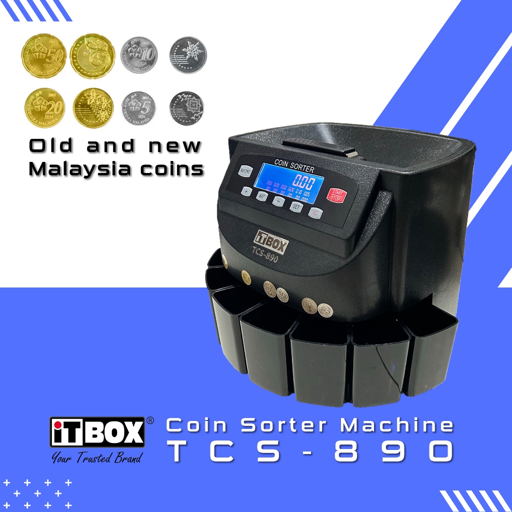 iTBOX Coin Sorter Coin Counter TCS-890 | Electronic Money Coin Counting ...