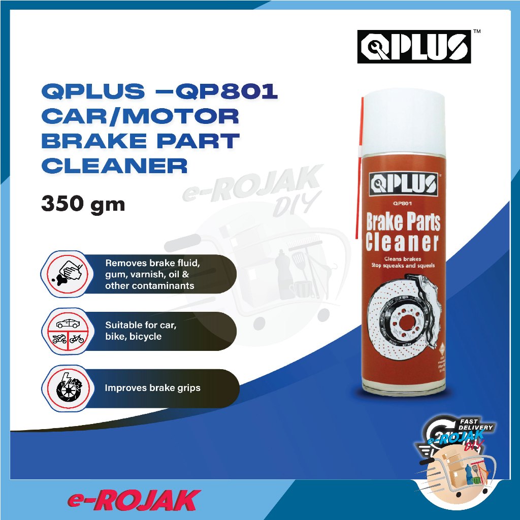 QPLUS QP801 Brake Parts Cleaner 刹车零件清洁剂 350gm | Shopee Malaysia