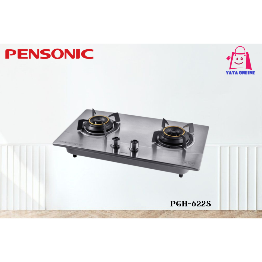Pensonic Stainless Steel 2 Burner Built-In Hob PGH-622S DAPUR GAS ...