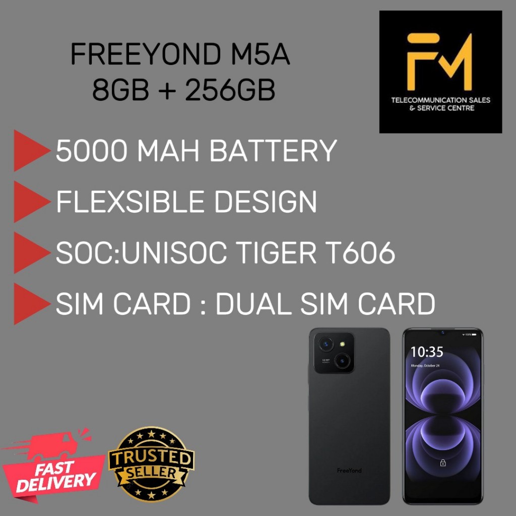 FREEYOND M5A 8GB + 256 GB NEW SET WITH ONE YEAR WARRANTY | Shopee Malaysia