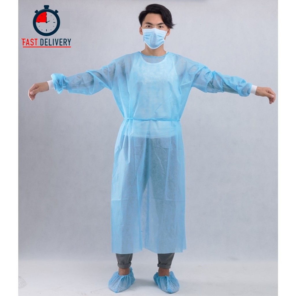 KKM Approved High Quality PPE Isolation Gown Baju PPE Waterproof ...