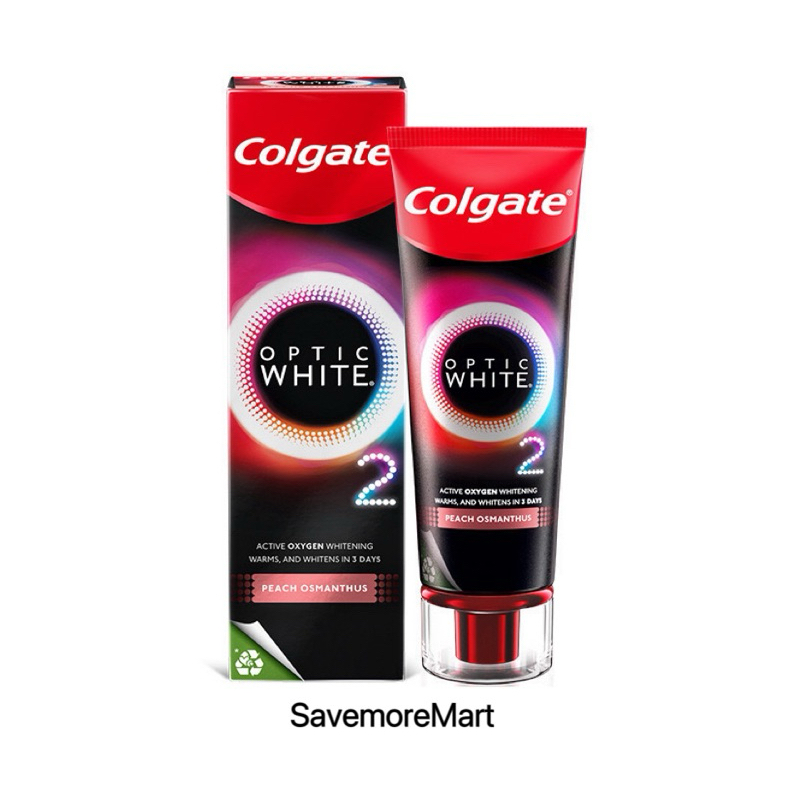 Colgate Optic White O2 Active Oxygen Whitening Peach Osmanthus ...