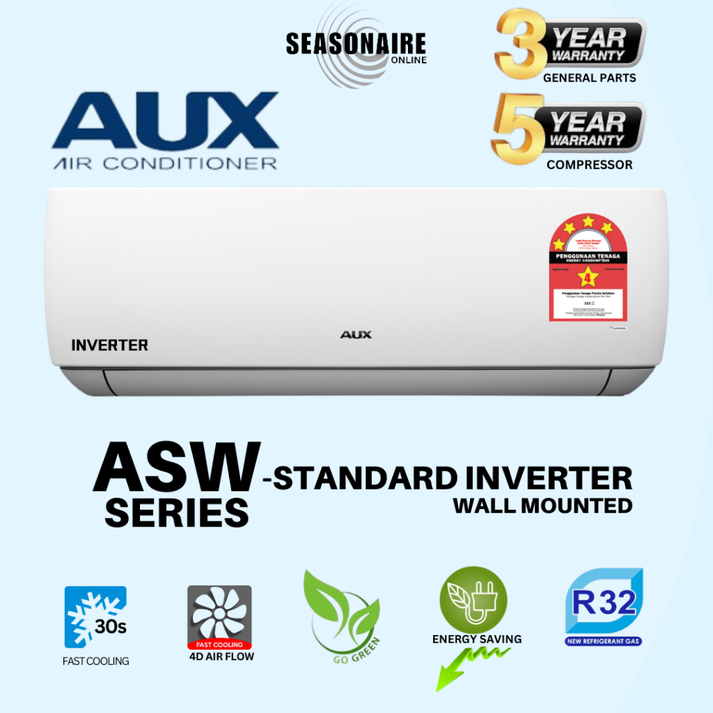 AUX R32 ASW-C Inverter: Inovasi Terkini Untuk Penjimatan Berganda ...