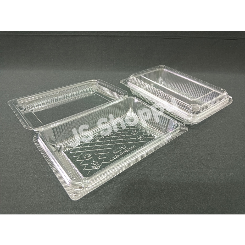 HIRO CH1B OPS Kuih Container with Lock (50pcs±) / Plastic Clear Bakery ...