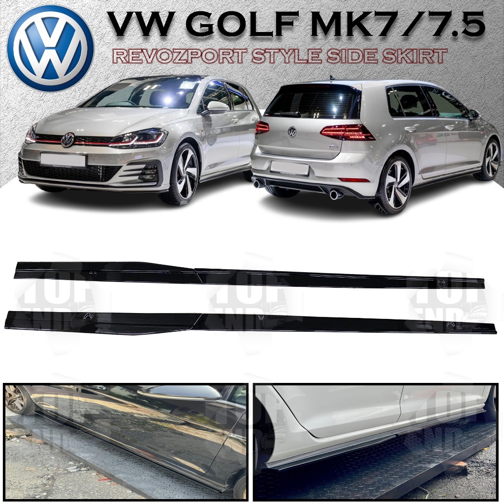 VOLKSWAGEN GOLF MK7 GTI/R/R-LINE REVOZPORT STYLE SIDE SKIRT WITH PAINT ...