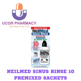 NeilMed Sinus Rinse Adult Starter Kit [1 bottle + 10 sachets] | Shopee ...