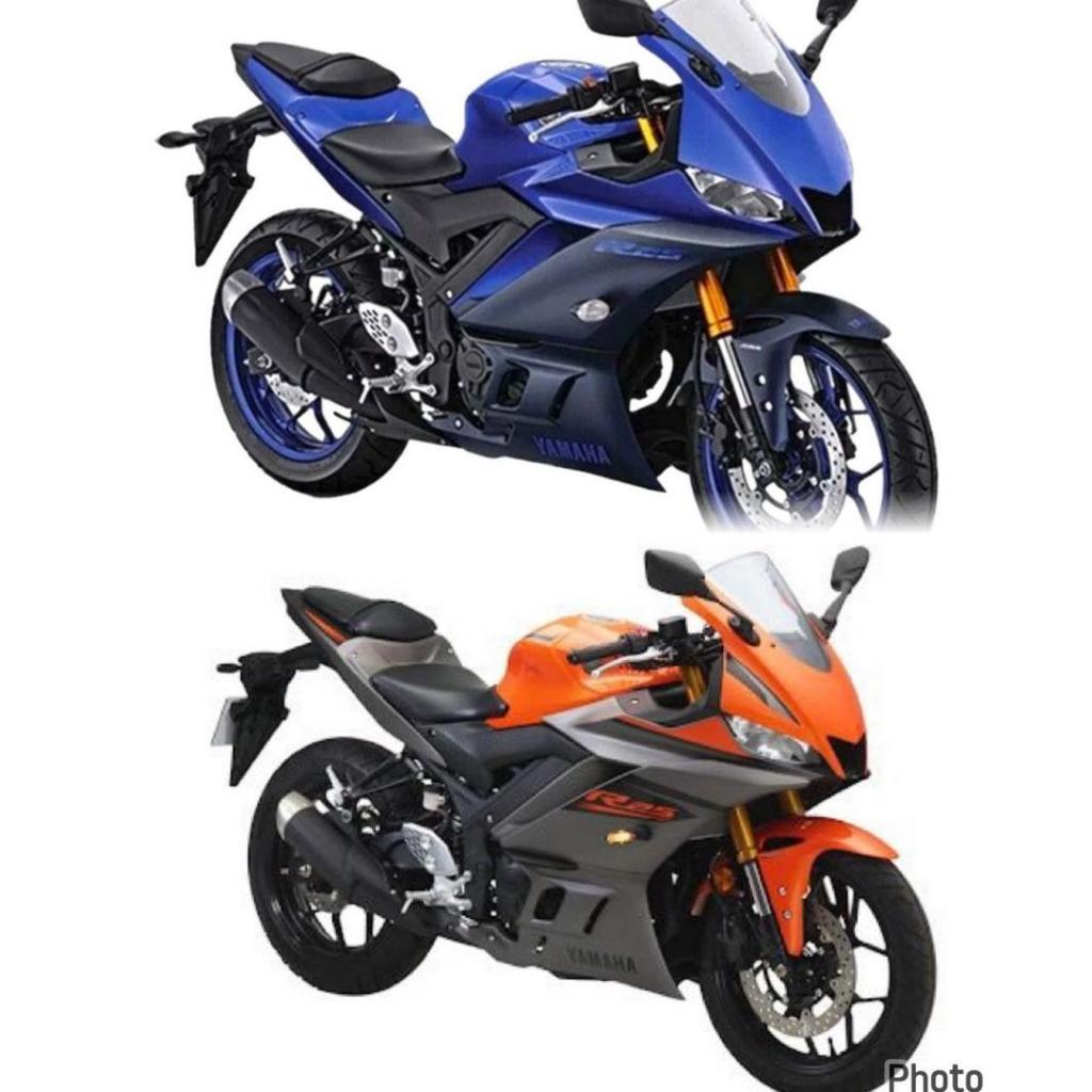 100% Original Yamaha R25 V2 R25V2 Cover Set Blue Orange CoverSet Full ...