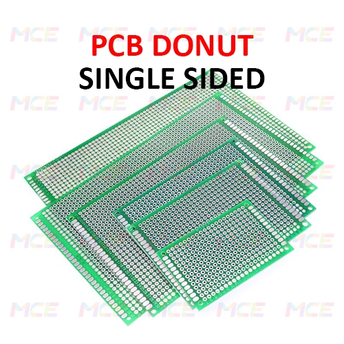 Single-Sided Tin Plate PCB Green Prototype Board with Donut Shape ...