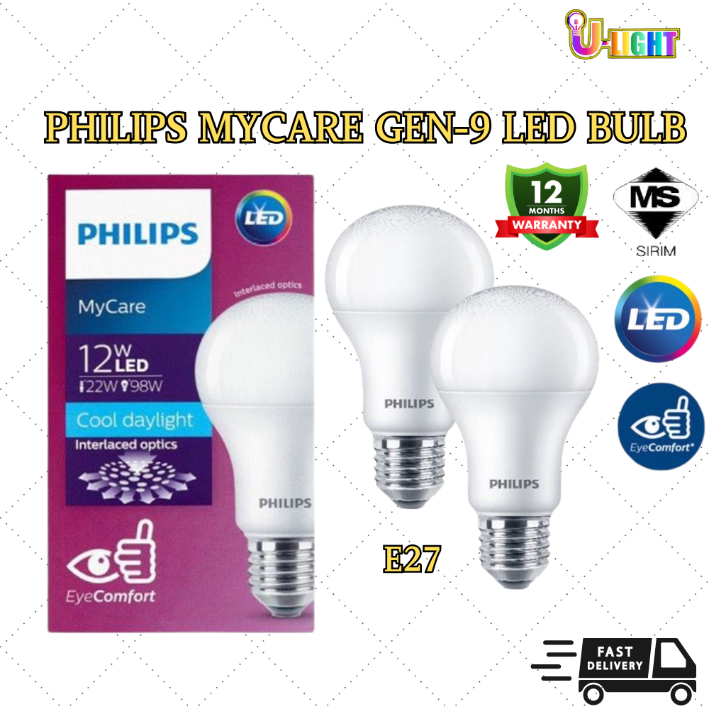 PHILIPS E27 MYCARE LED BULB | Shopee Malaysia