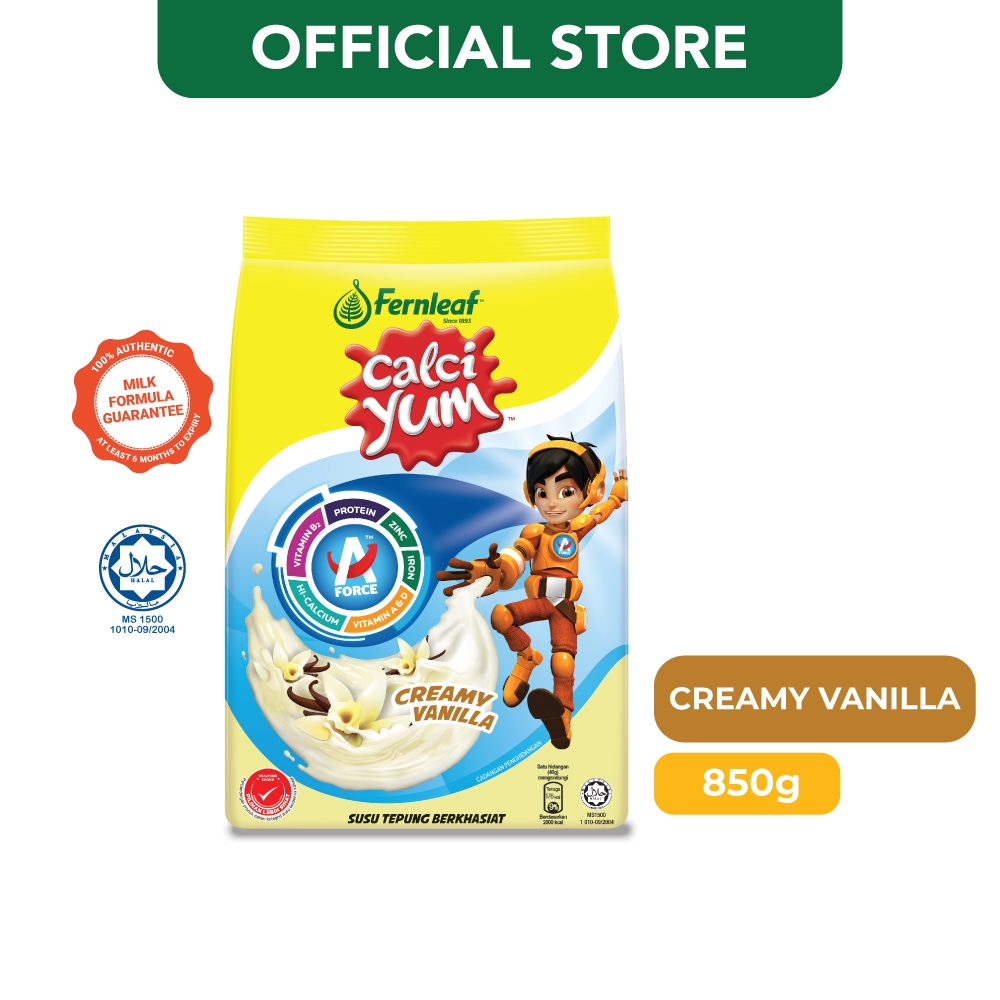 Fernleaf CalciYum Milk Powder for Children Creamy Vanilla (850g ...