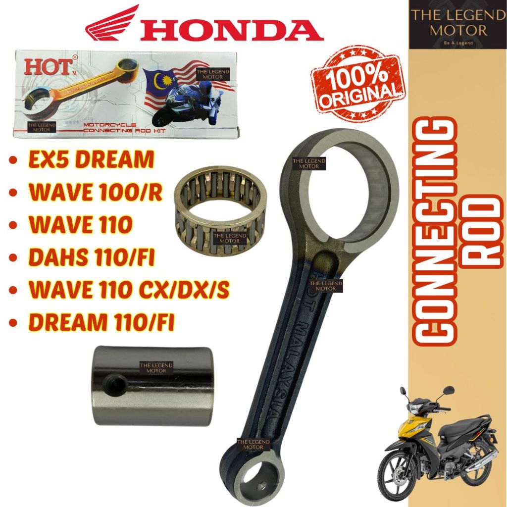 DASH110 EX5 DREAM WAVE 100 WAVE110 CX DX S DREAM110 FI DREAMFI HONDA Connecting Rod Kit ConRod ...