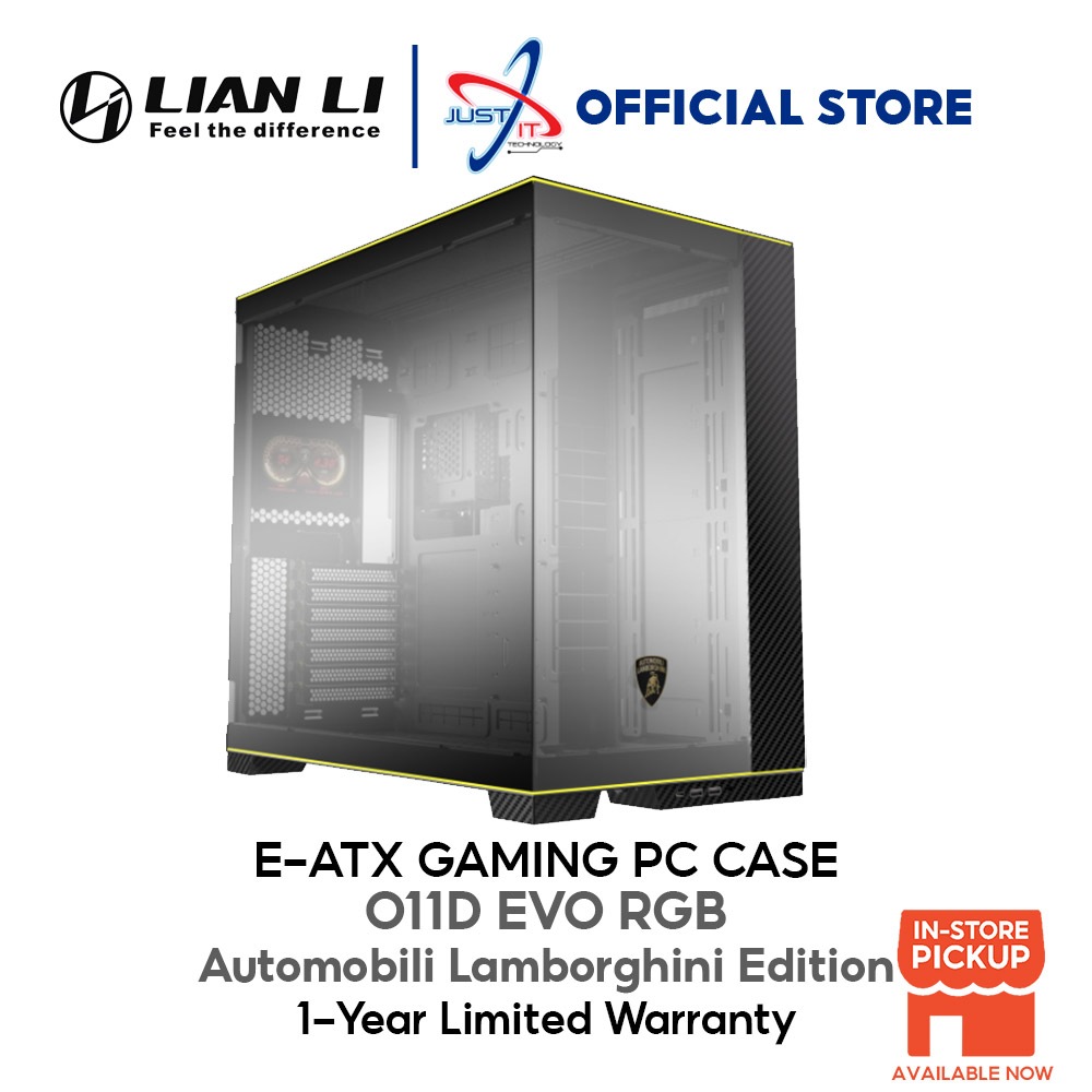Lian Li O11 Dynamic Evo RGB Automobile Lamborghini Edition E-ATX Gaming ...