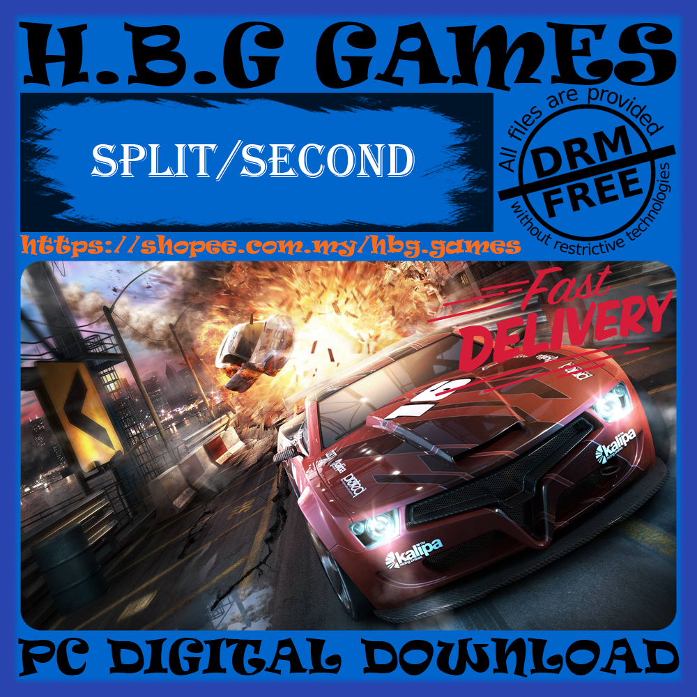 Split/Second [PC DIGITAL DOWNLOAD] [OFFLINE] [DRM-FREE] [BONUS] | Shopee Malaysia