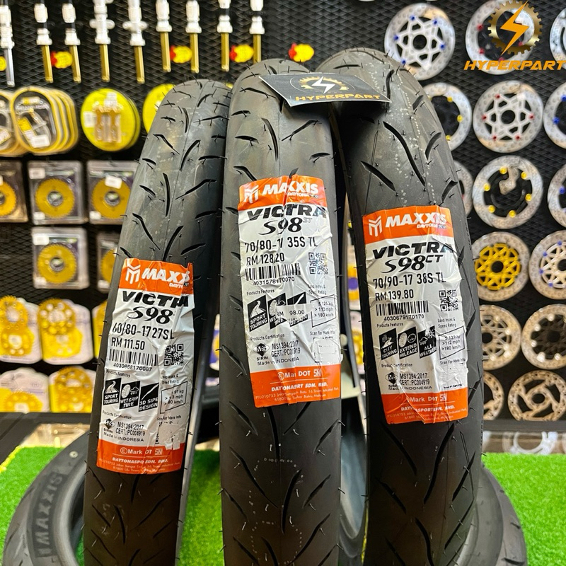 Tayar Tubeless Maxxis Victra S98 | Shopee Malaysia