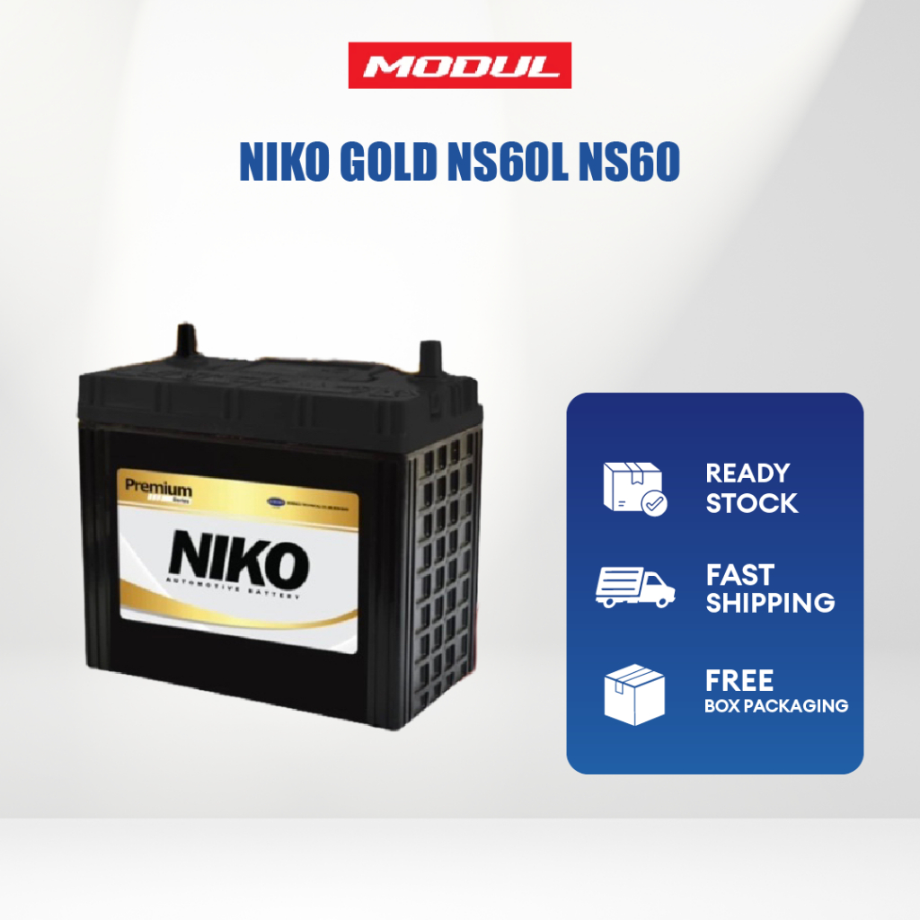 NIKO GOLD NS60L / NS60 car kereta battery( toyota Honda) | Shopee Malaysia