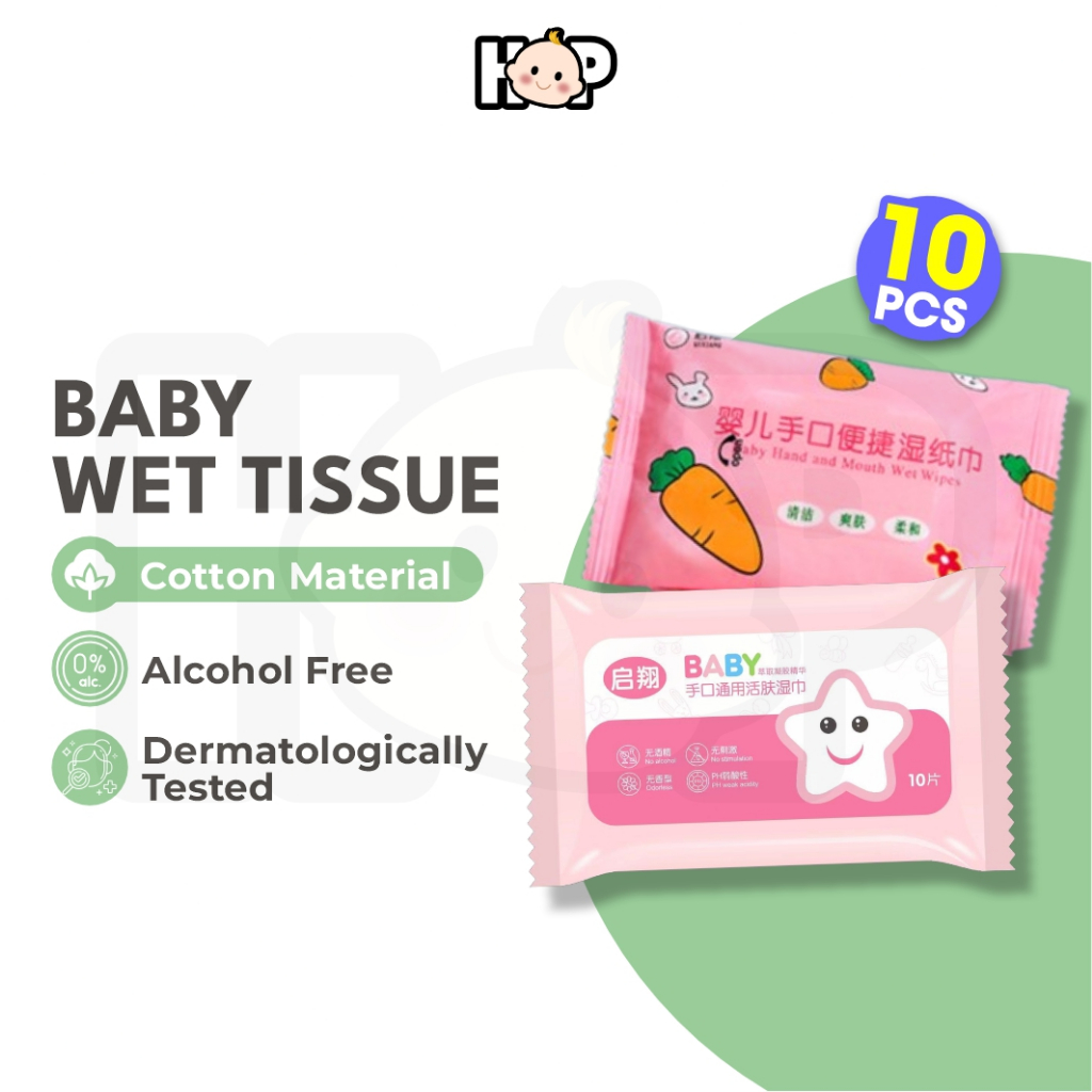 (10pcs) Baby Wet Tissue for Baby Wet Wipes Tisu Basah Bayi Tisu Bayi ...