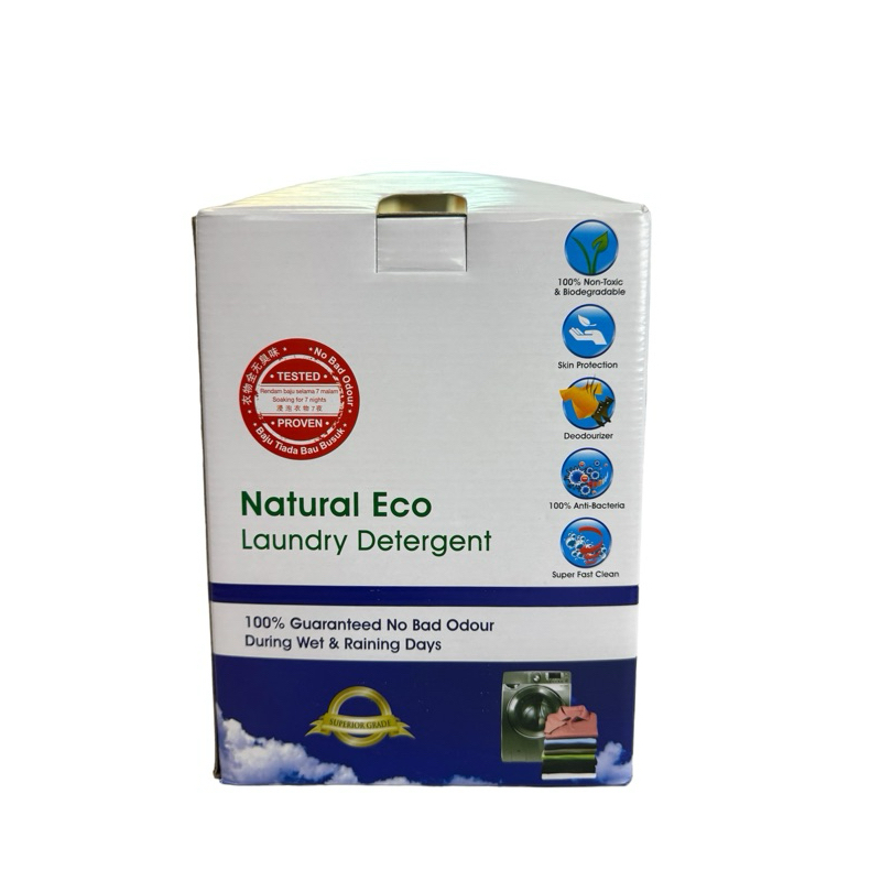 READY STOCK Sea Magic Natural Eco Powder Laundry Detergent 3kg | Shopee ...