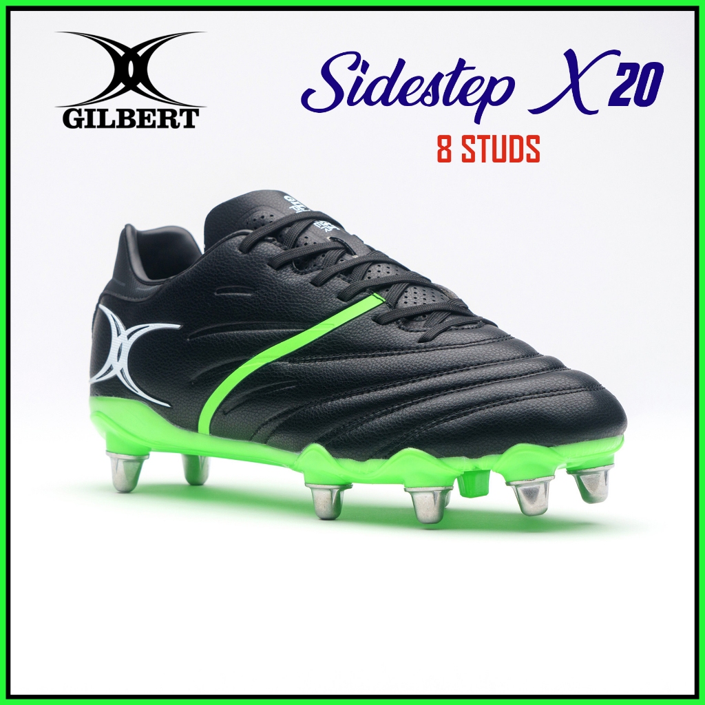*New Arrival* 2024 Gilbert Sidestep X20 8 Studs Rugby Boots Shoes Kasut ...