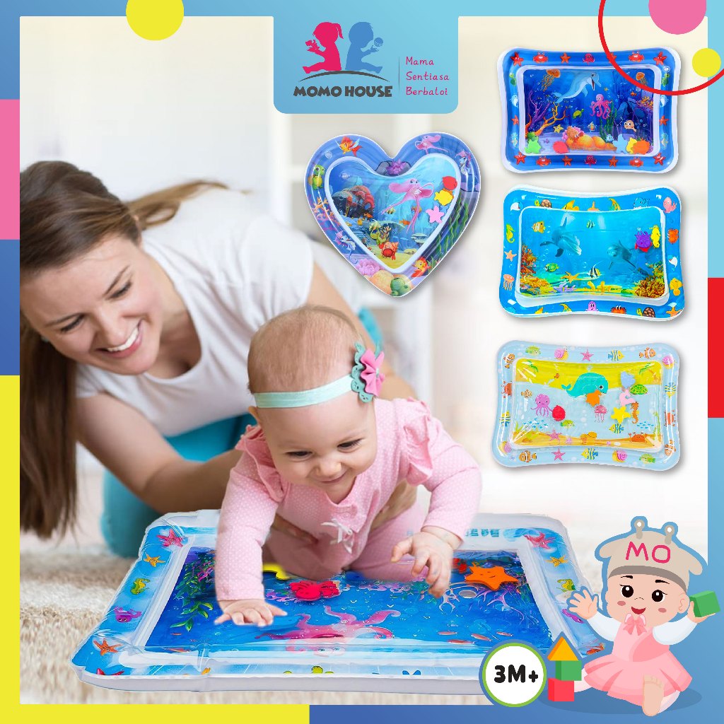 Baby Water Play Mat Tummy Time Toy Baby Playmat Water Mat Baby Slapped ...