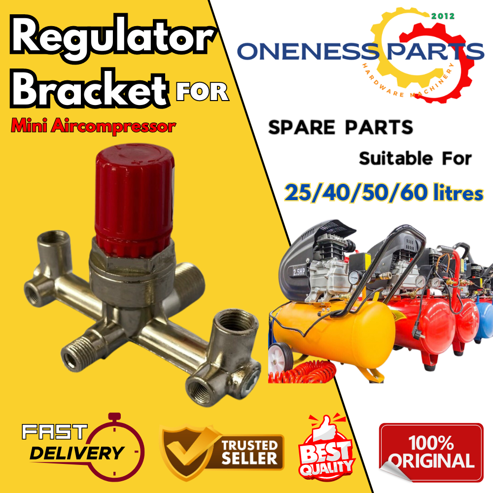 REGULATOR BRACKET C/W SAFETY VALVE (ADJUSTING PRESSURE) FOR MINI AIR ...