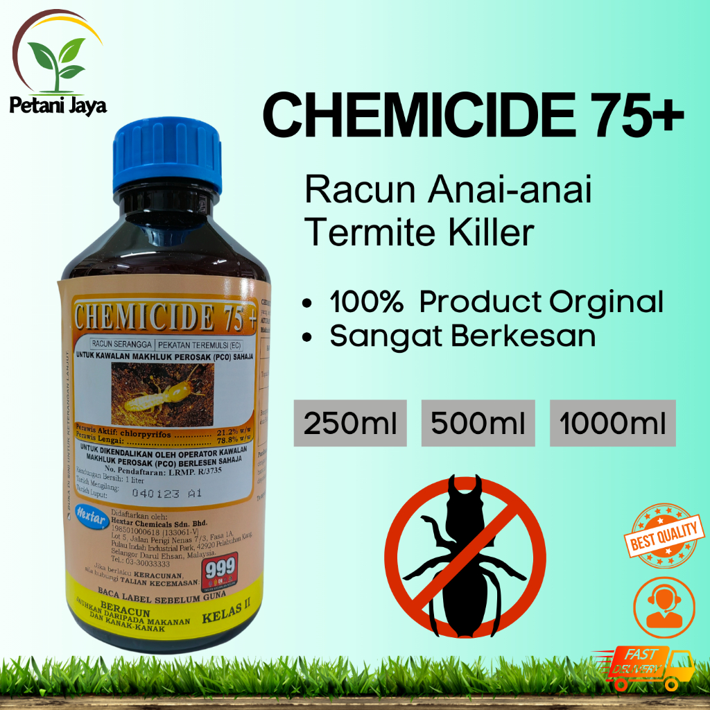 Racun Anai Anai (250ml dan 1L) Chemicide 75+ Termite Pest Control Ubat ...