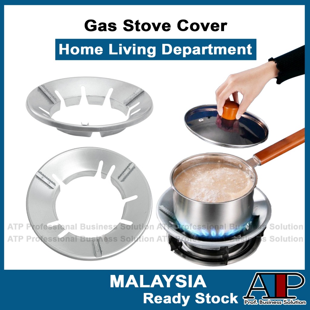 Pantry🍳 Universal Stainless Iron Gas Stove Fire Wind Proof Energy Saver ...