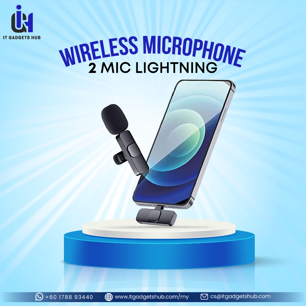 Original K8 Wireless Mic Mobile Phone Laptop PC for Vlogging Podcast ...