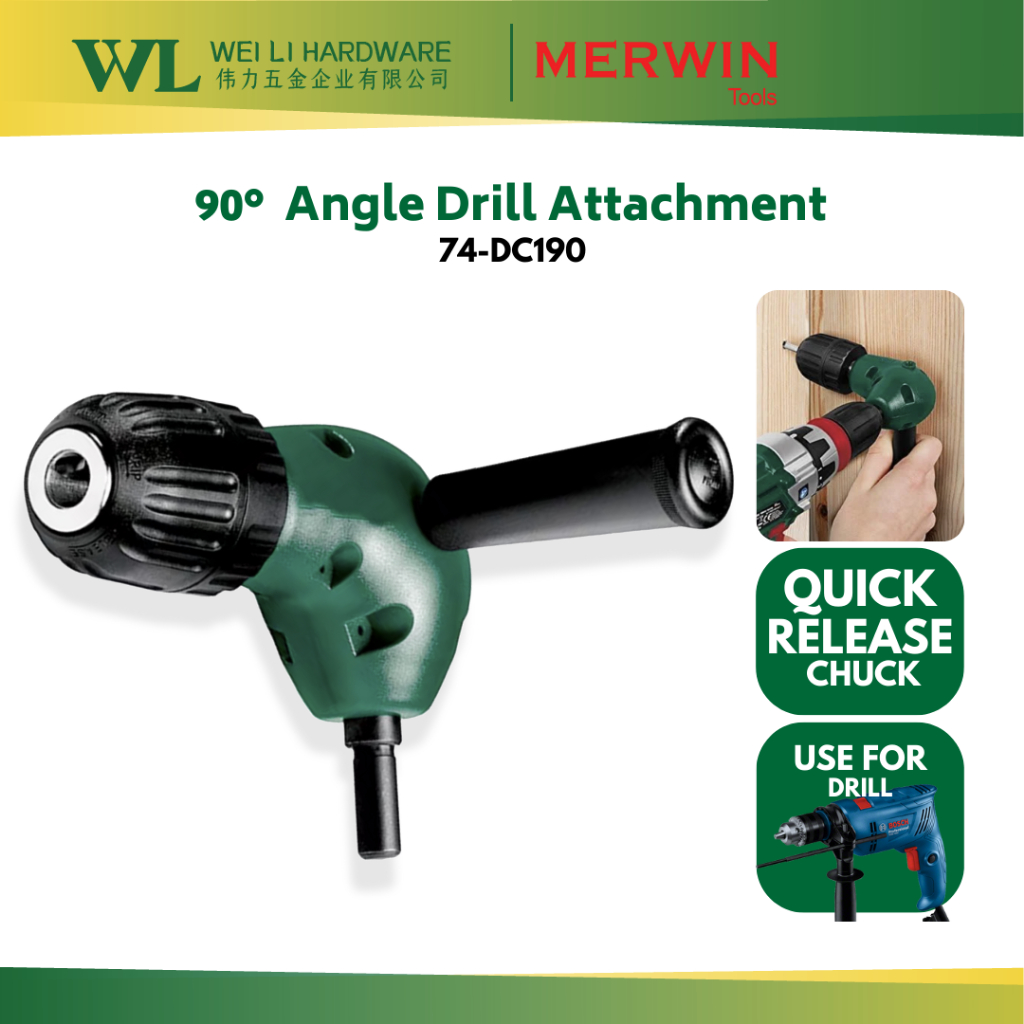 MERWIN 90° Angle Drill Attachment (74-DC190) / angle adaptor / angle ...