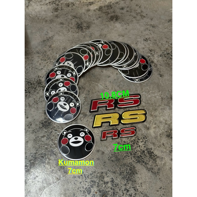 Emblem kumamon RS badge sticker | Shopee Malaysia