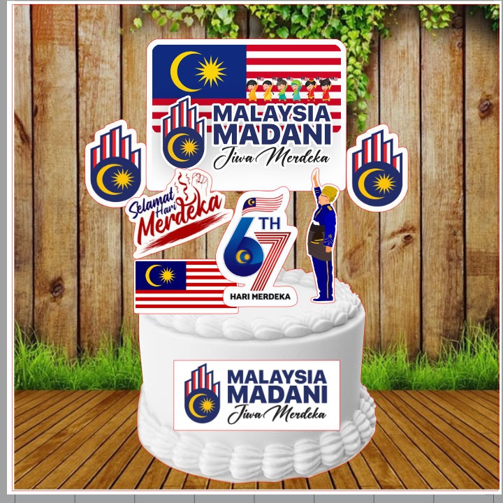 MERDEKA 2024 CAKE TOPPER 002 | Shopee Malaysia