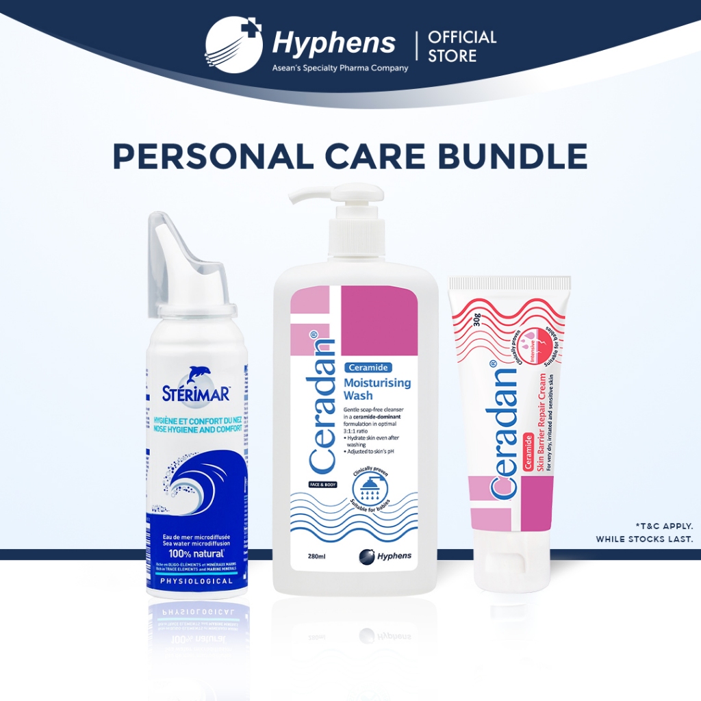 (Personal Care Set) Sterimar Comfort 100ml + Ceradan Moisturising Wash ...