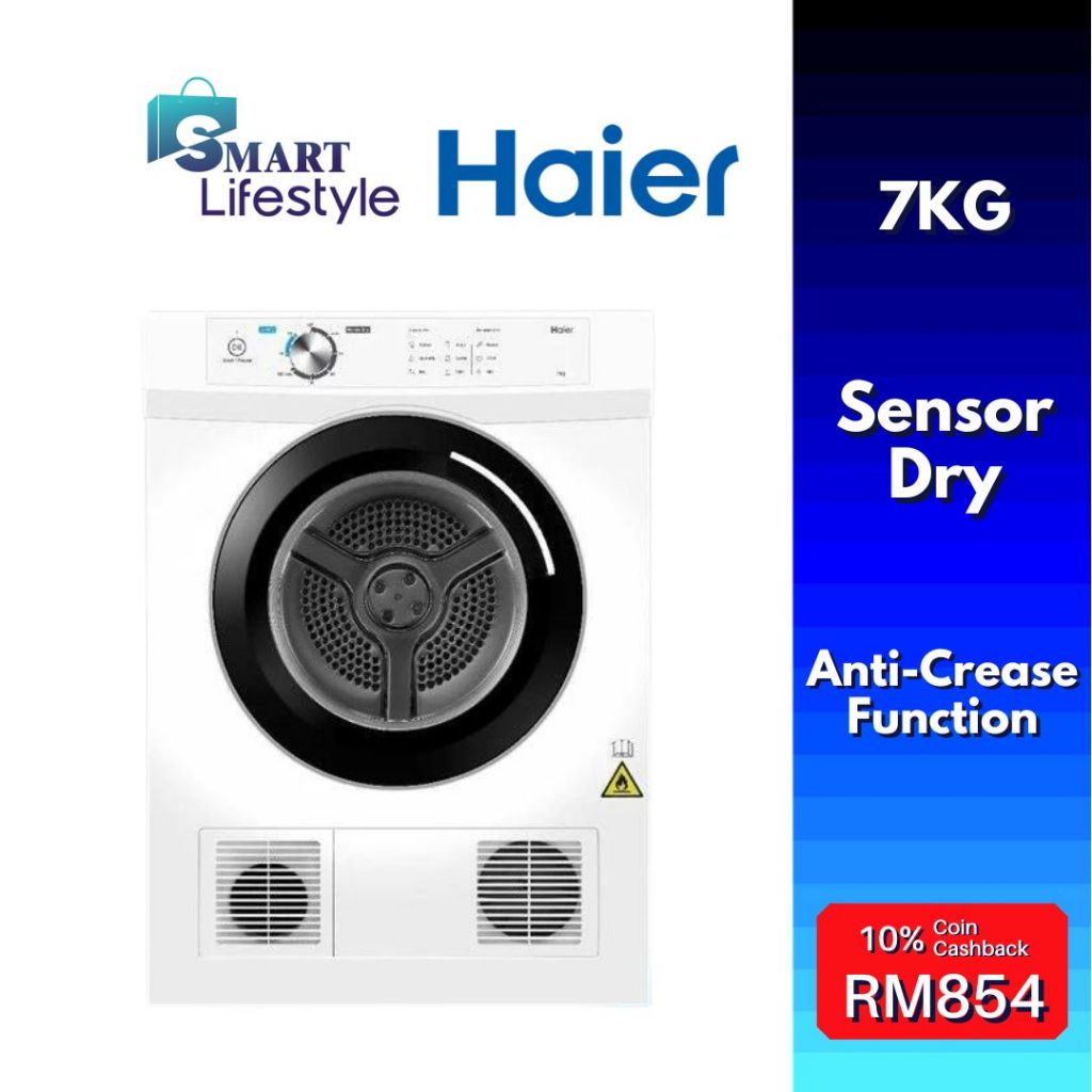 Haier Dryer Series Vented Dryer HDV70A1 (7kg)/ HDV70E1 (7kg) / CD819 ...