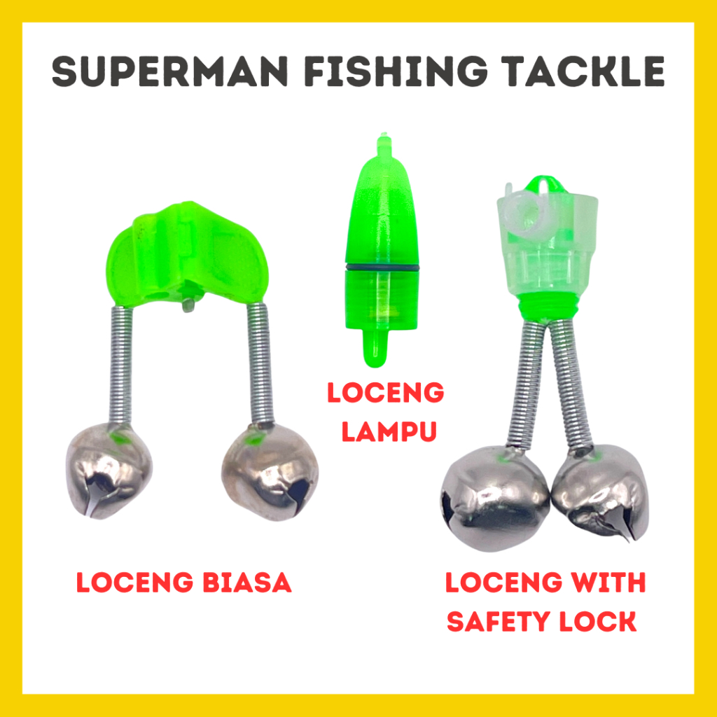 Loceng Pancing Alarm Fishing Loceng Lampu LED Pancing Lampu Loceng ...