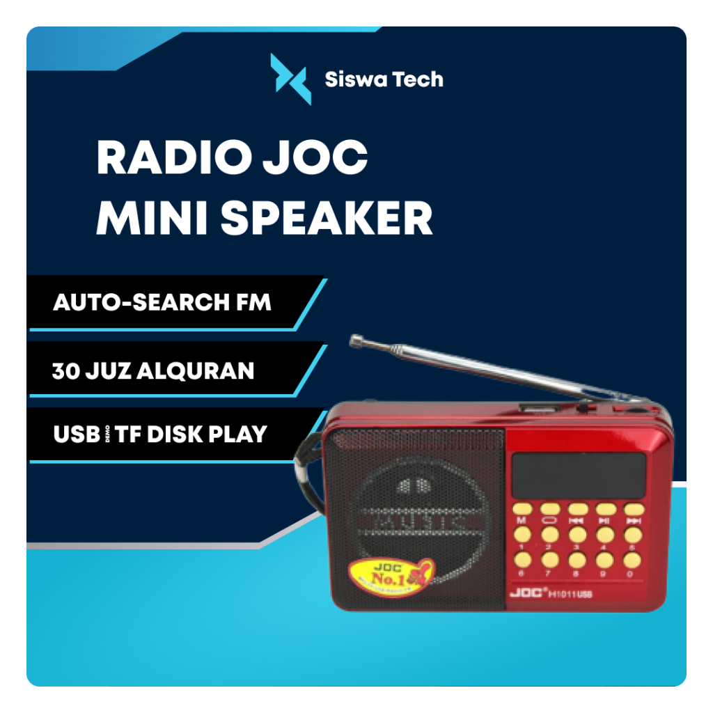 Radio JOC FM Free 16GB SD Card Al Quran Audio Speaker Mini Speaker ...