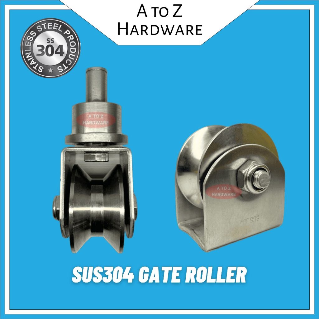 SUS 304 Stainless Steel 2" 1/2 Auto Gate Folding Bearing Roller UV / U ...