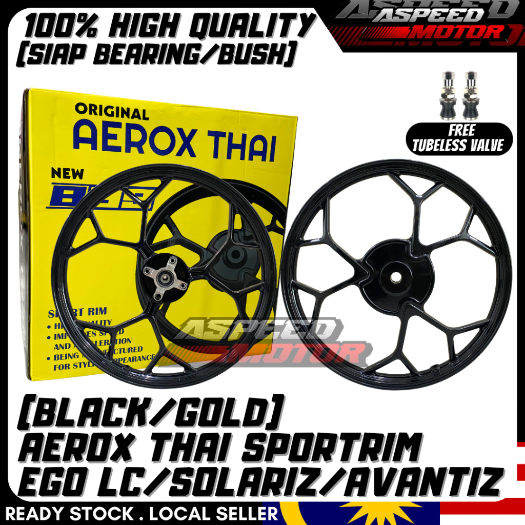 🔥 100% ORIGINAL AEROX THAI CNC SPORT RIM 17 inch 1.4/1.4-17 SPORT RIM ...