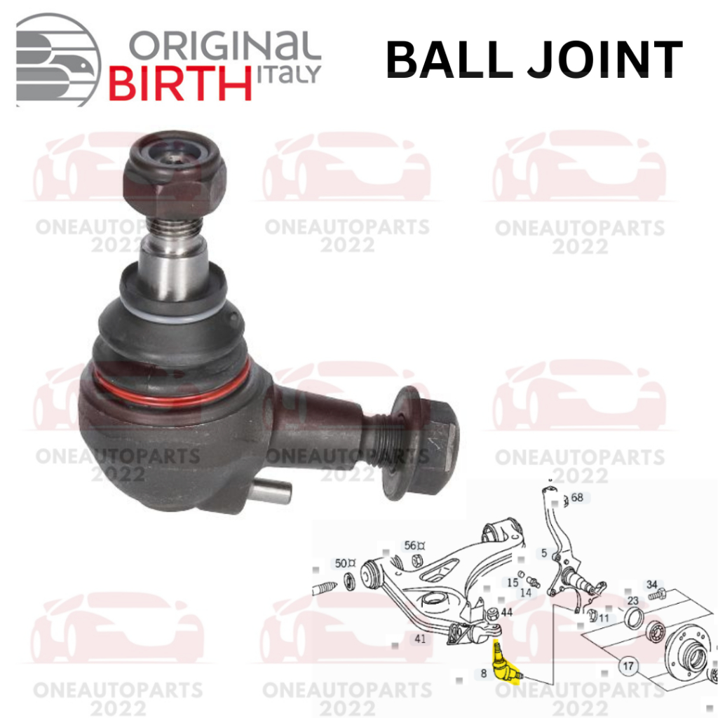 ORIGINAL BIRTH ITALY FRONT LOWER ARM BALL JOINT MERCEDES BENZ W202 W210 ...
