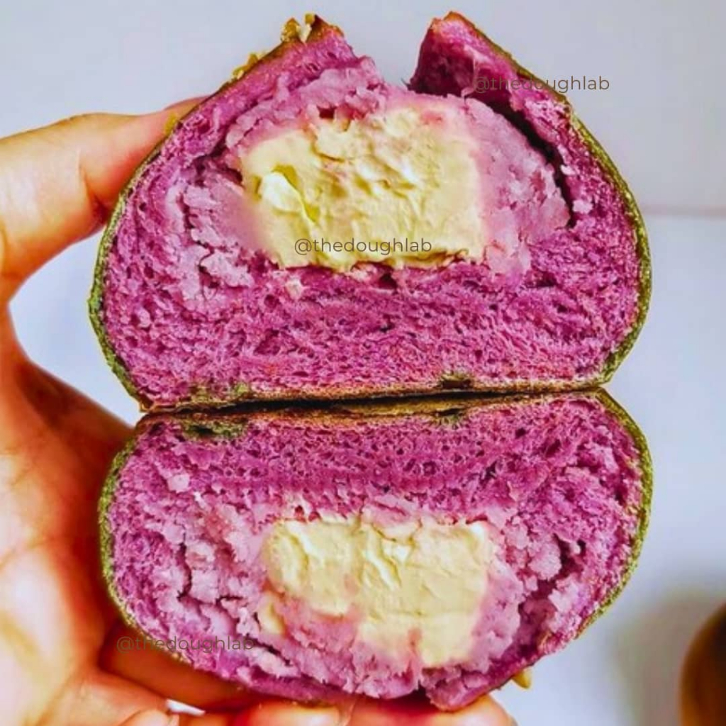 Taro Cream Cheese Pretzel Ball 芋泥奶酪碱水球 - 低糖低油 Low Sugar Low Carbs ...