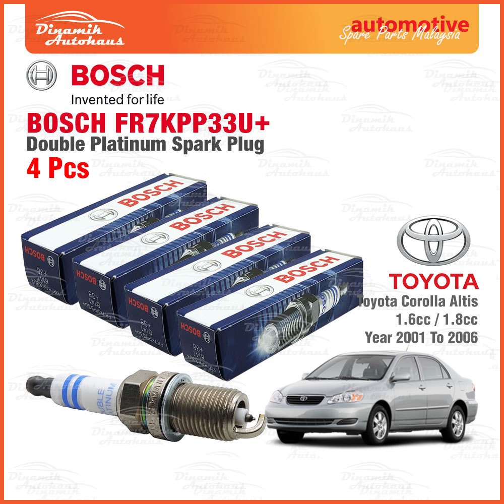 Toyota Corolla Altis 1.6cc / 1.8cc Year 2001 To 2006 Car Spark Plug ...
