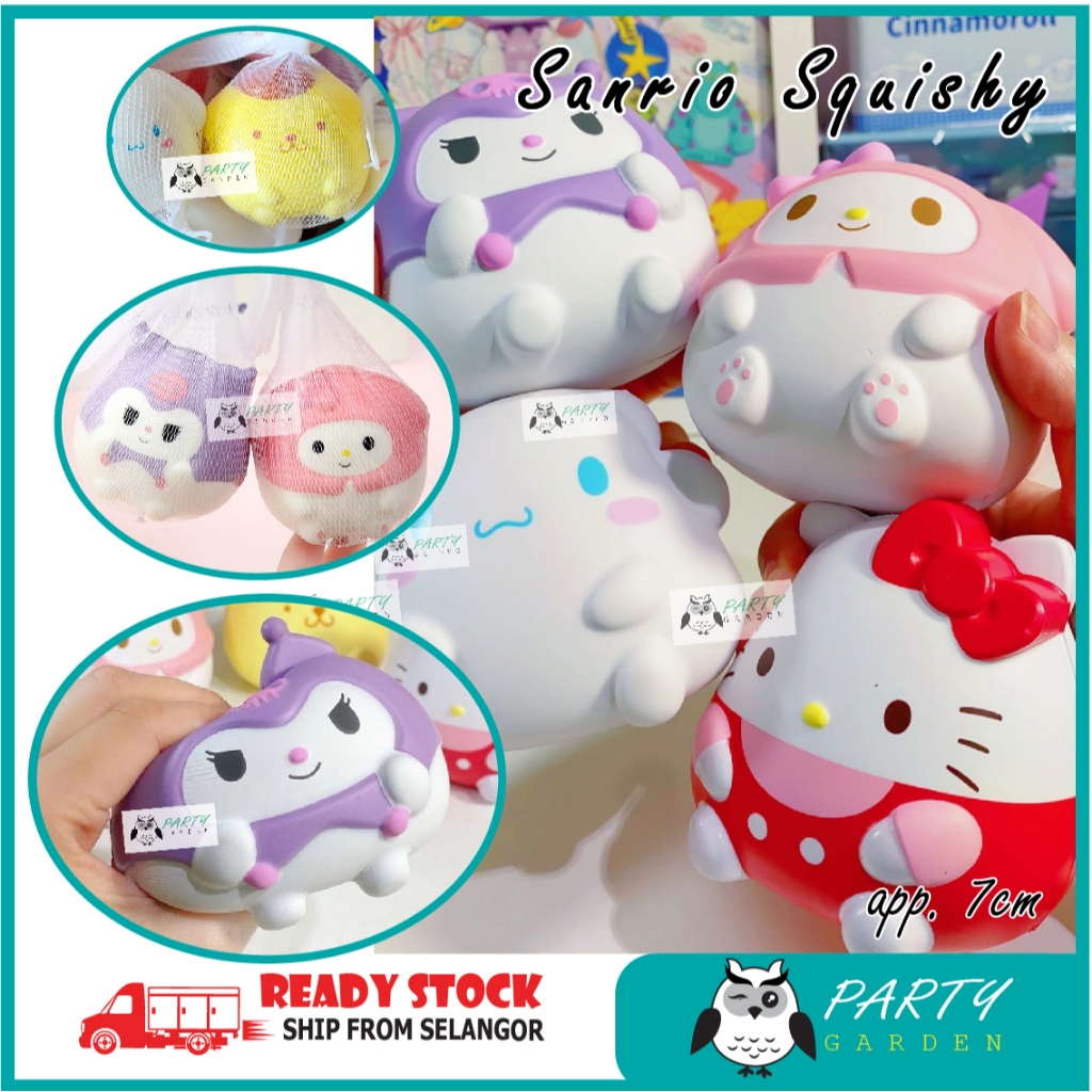 Cute Hello Kitty Sanrio Squishy Kuromi Cinnamoroll Slow Rising Stress ...