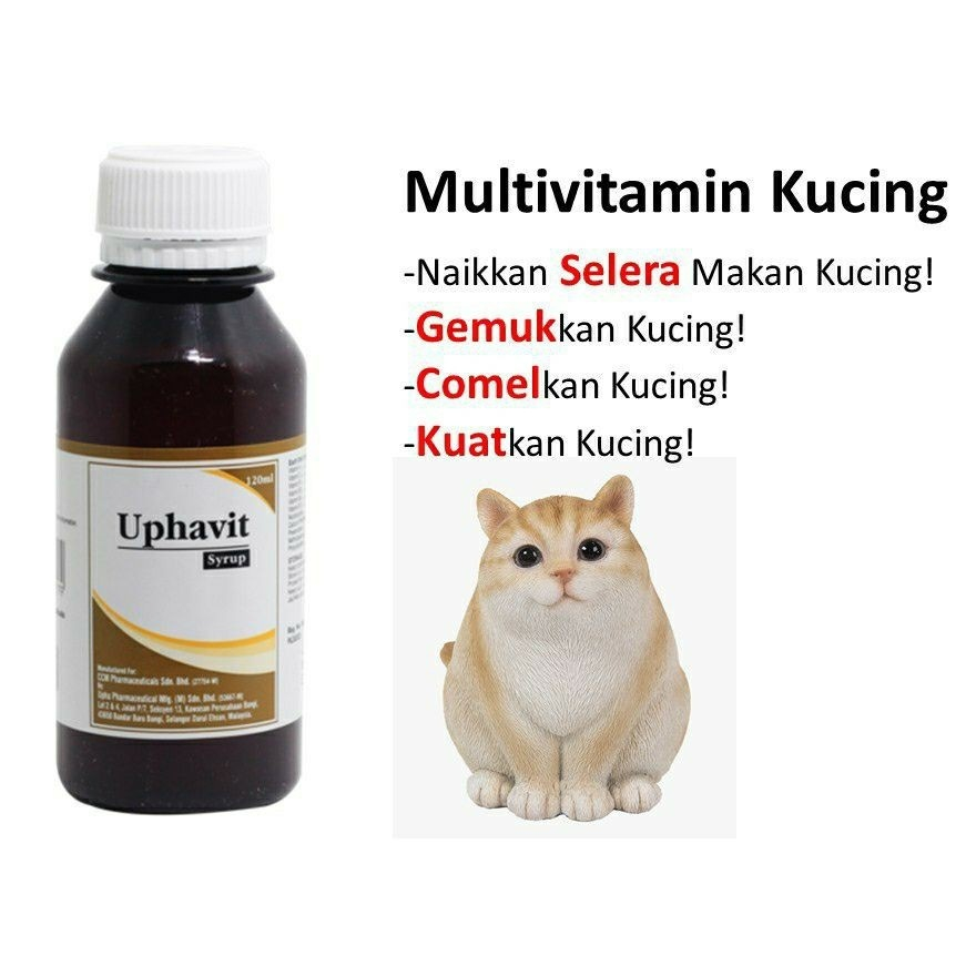 uphavit multivitamin syrup 120ml vitamin haiwan kucing sihat bulu ...
