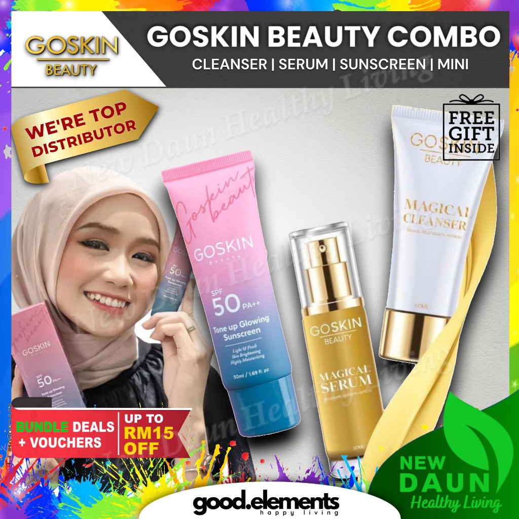 [100% ORIGINAL] [COMBO] GOSKIN BEAUTY TONE UP GLOWING SUNSCREEN MAGICAL ...